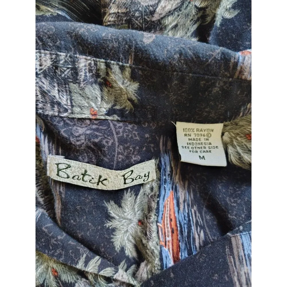 batik bay | Shirts | Vtg Batik Bay Hawaiian Aloha Camp Shirt Mens ...